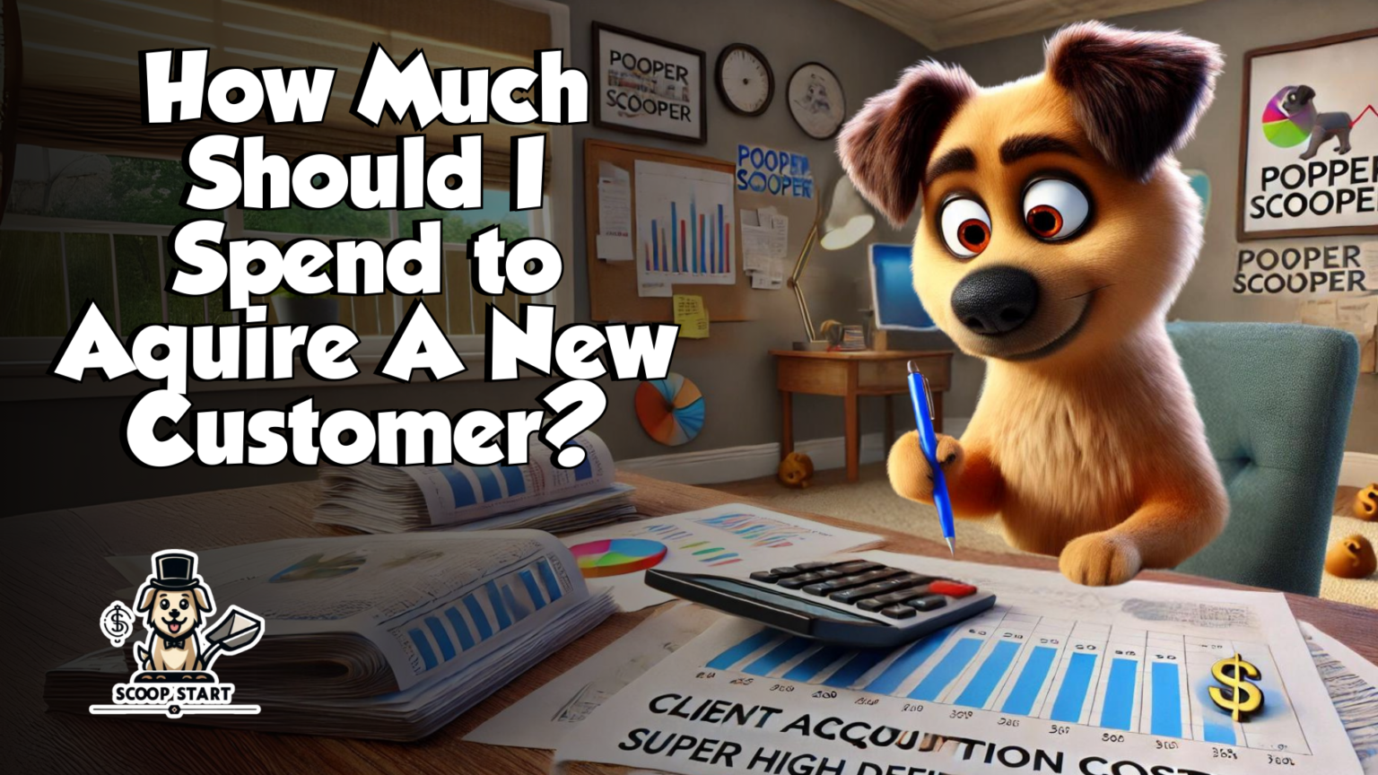 Advertising Costs to Get a New Pooper Scooper Customer (CAC)